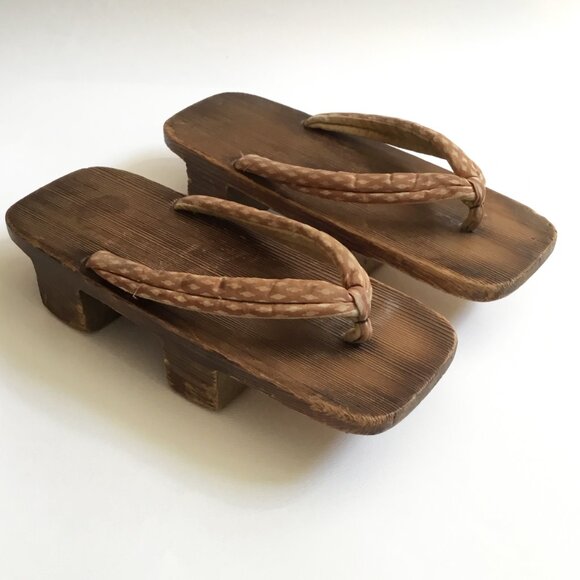 Shoes | Vintage Japanese Geta Geisha Wooden Zori Thong Sandals | Poshmark